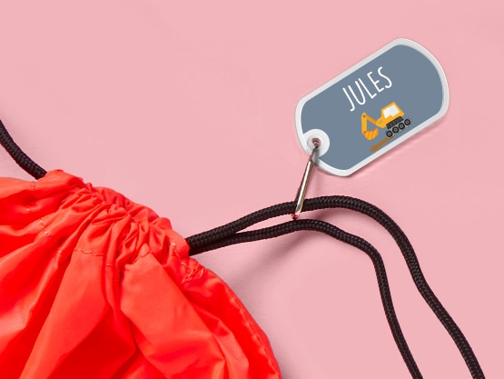 Étiquette cartable | étiquette personnalisée pour sac - Bienmarquer